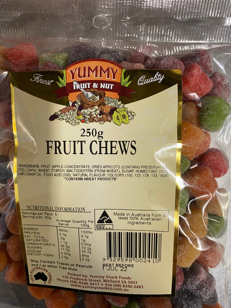 Fruit Chews 250g – Mountain Fresh Fruits and Vegetables